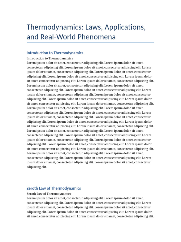 Thermodynamics: Laws and Applications | PDF | Mechanical Engineering ...