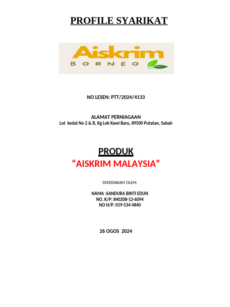 Profile Syarikat | PDF