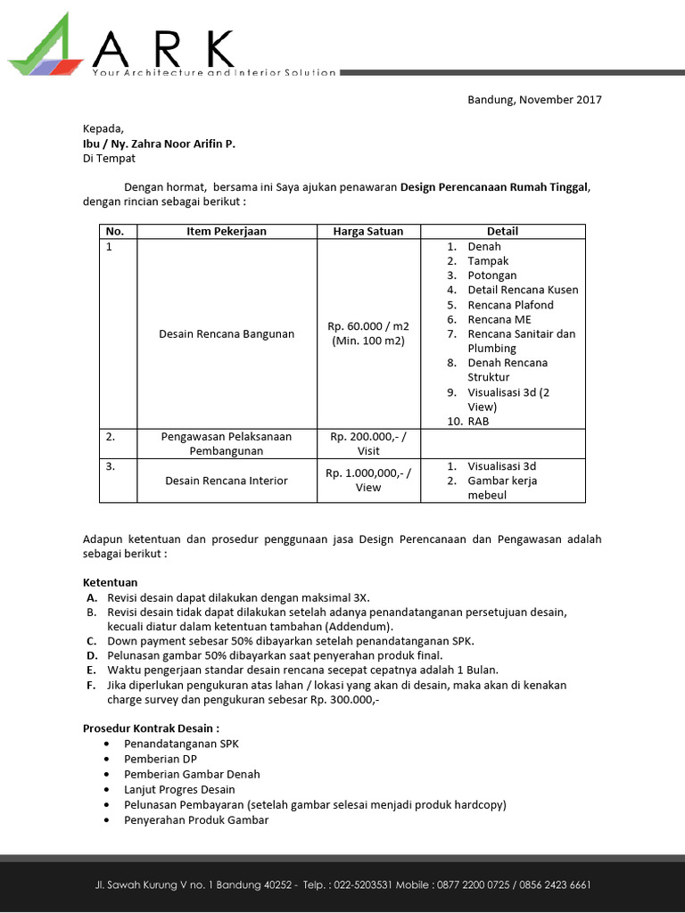 Penawaran Harga Draft | PDF