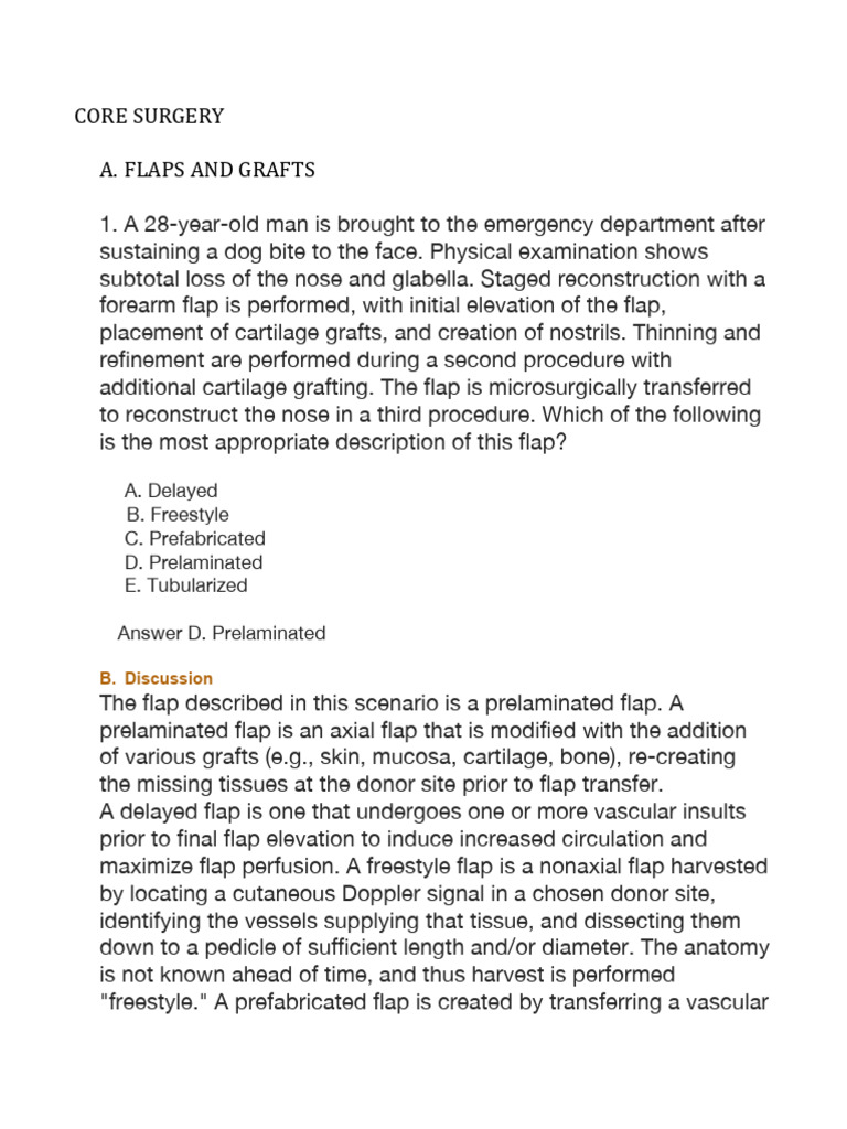 Core Surgery Final | PDF | Medical Specialties