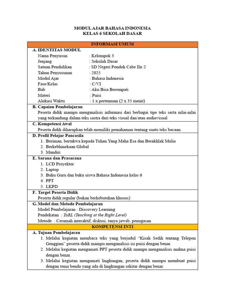 T3.5A Demonstrasi Kontekstual - MODUL AJAR K3 PSE | PDF