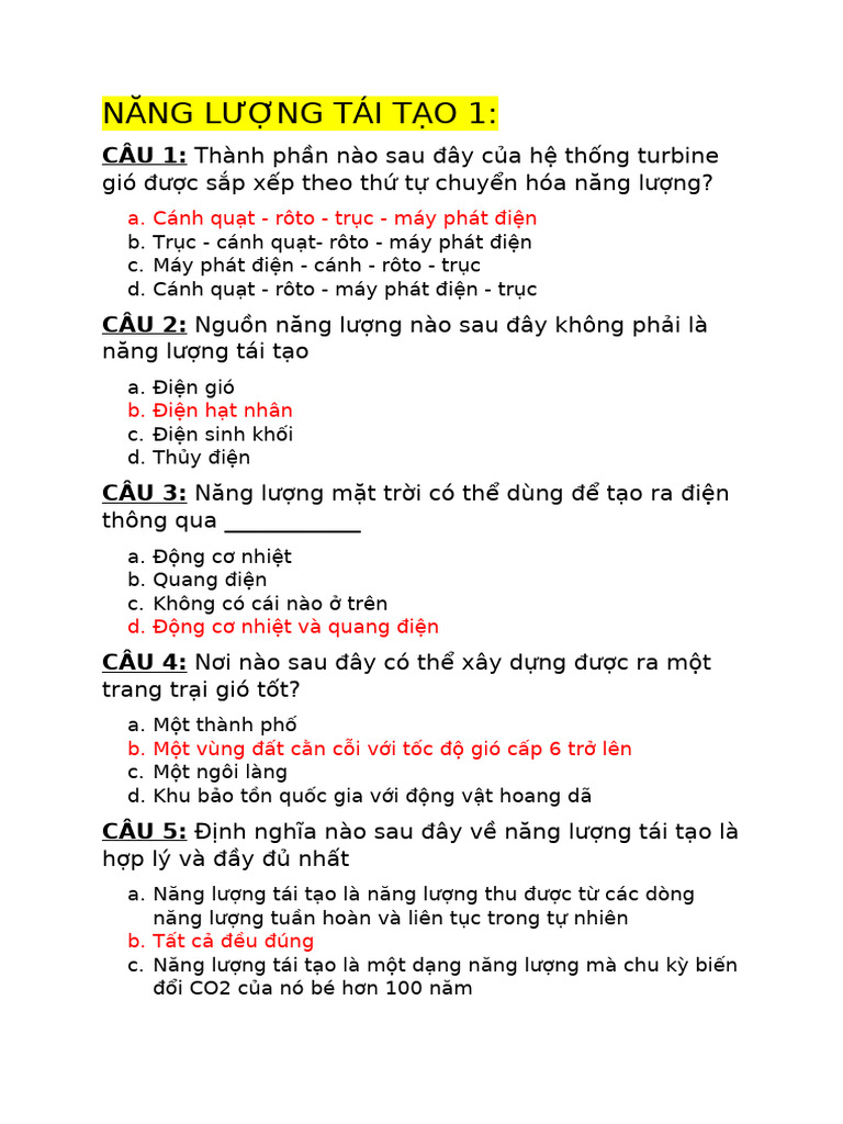 TỔNG HỢP TẤT CẢ CÂU HỎI TRẮC NGHIỆM NLTT | PDF