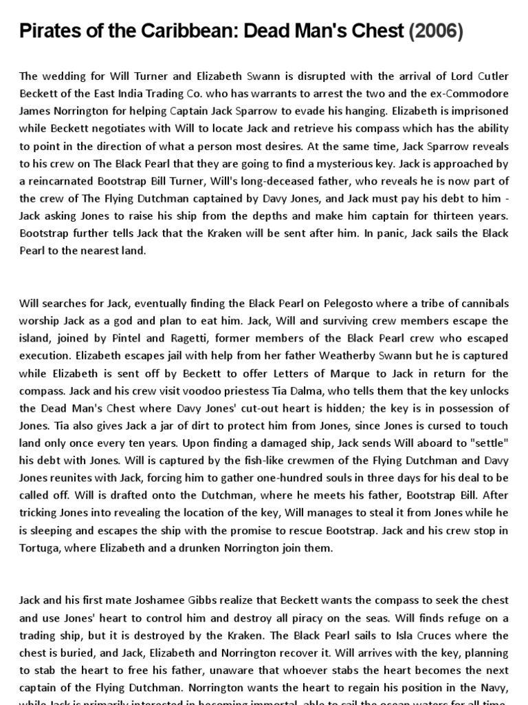 Pirates of The Caribbean | PDF | Maritime Folklore | Nautical Fiction