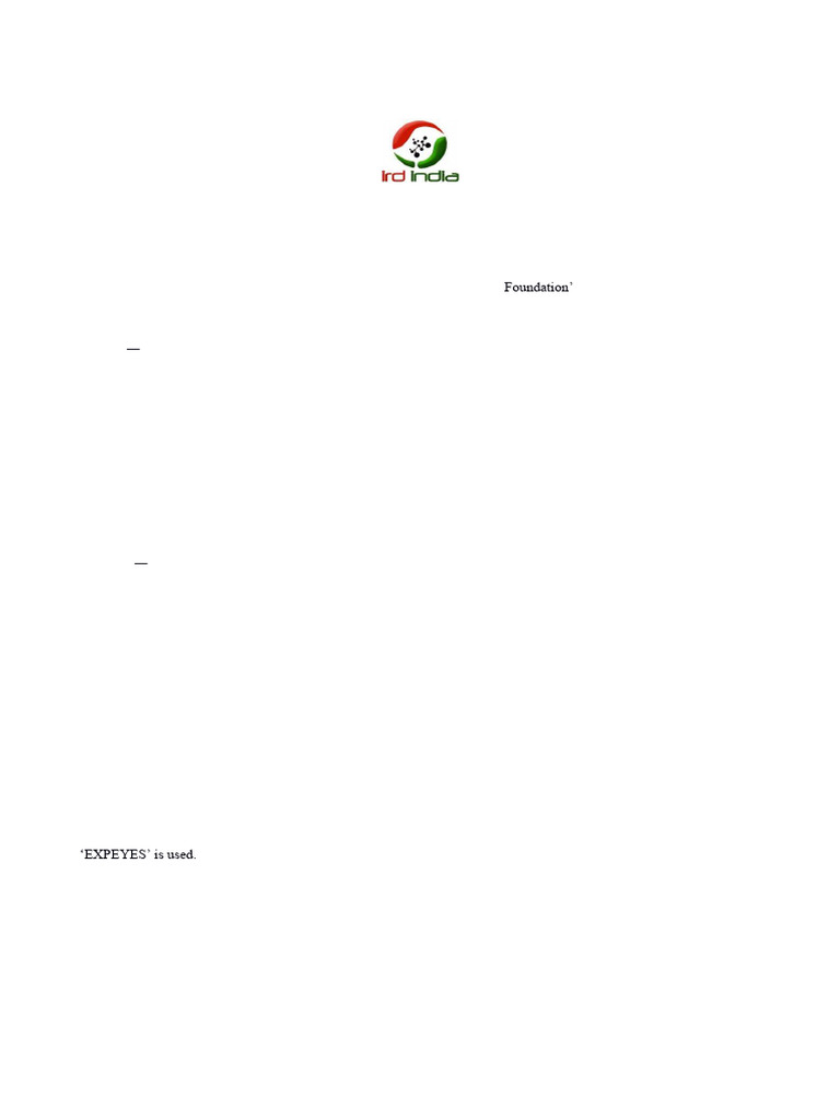 Transient Response Analysis with EXPEYES | PDF | Electrical Network | Damping