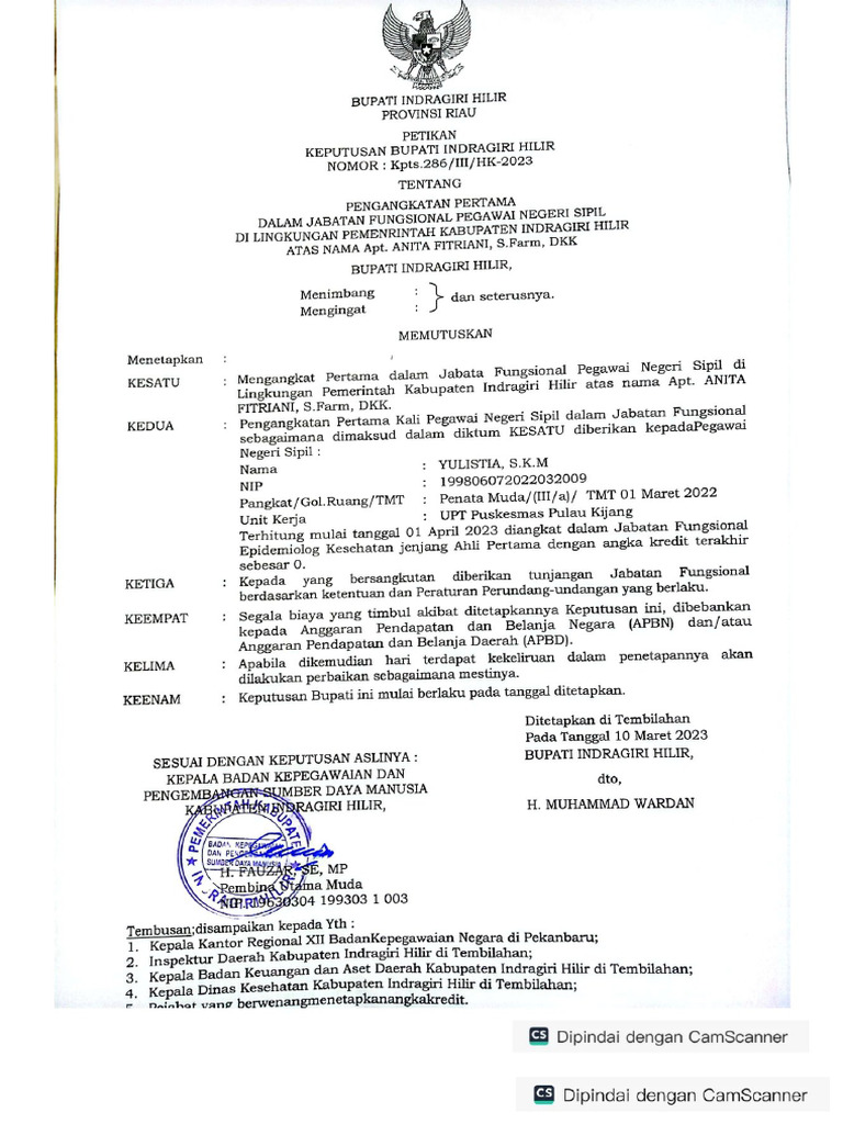 SKJF Yulistia 1 | PDF