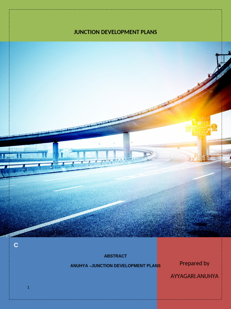 Junction Development Plans Analysis | PDF | Traffic | Road