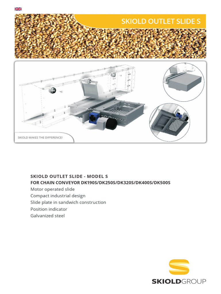 Slide Chain Conveyor DK190S DK250S DK320S DK400S DK500S Data Sheet EN | PDF
