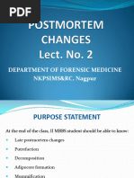 Stages of Post Mortem Lividity and Putrefaction of The Body | PDF ...