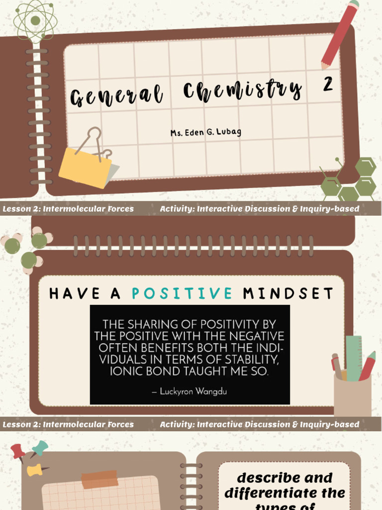 Q1 Lesson 2_ General Chemistry 2 - Week 2 Q1 (Intermolecular Forces ...
