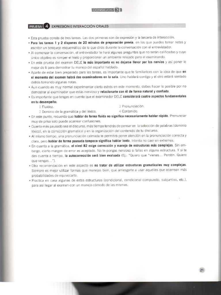 Examen 2 Dele B1 | PDF