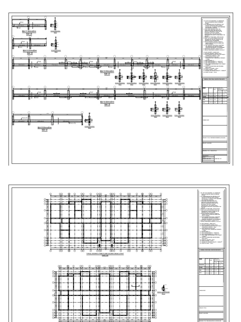 BEAM 01 200mmx450mm Scale 1:25: Cover 7 Days 28 Days Member Strength N ...