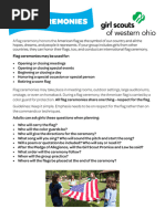 Sample Flag Presentation Ceremony PDF | PDF | Flag Of The United States ...