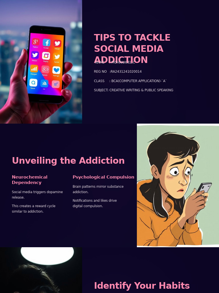 Combatting Social Media Addiction Tips | PDF