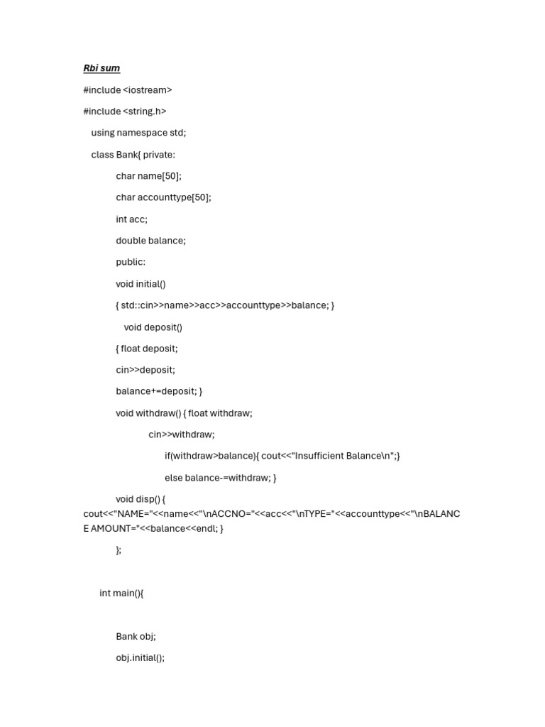 Bank Operations and Number Checks | PDF