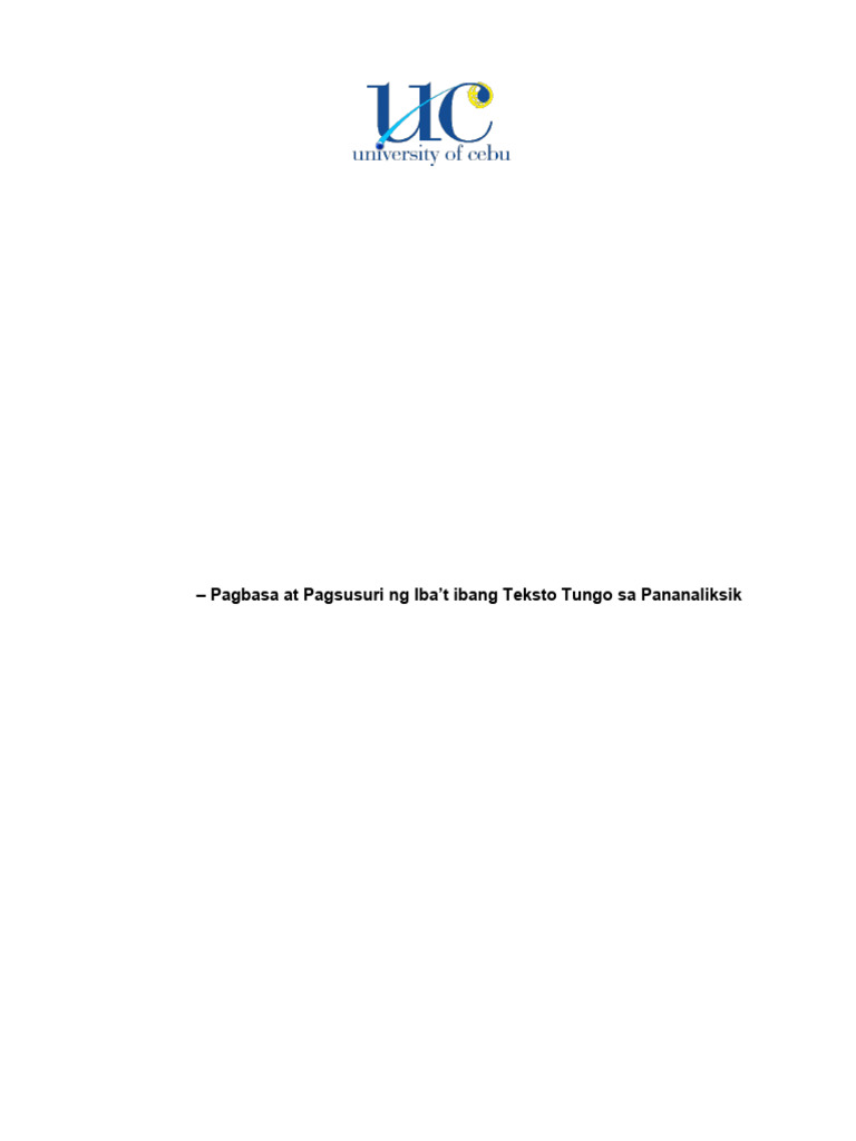 Pagsusuri Ng Palabas (1) Ww | PDF