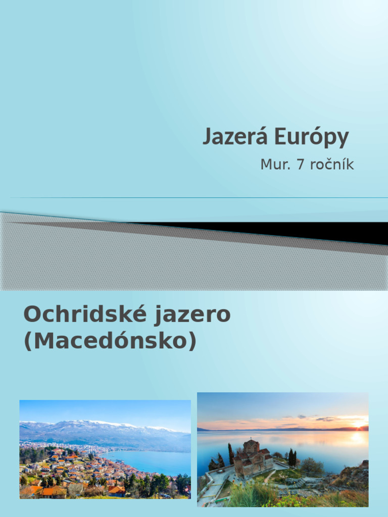 Jazerá Európy | PDF