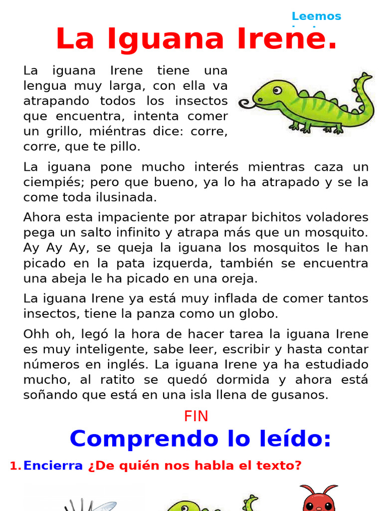La Iguana Irene | PDF