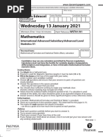 Mark Scheme (Results) January 2025: Pearson Edexcel International Advanced Level in Pure ...