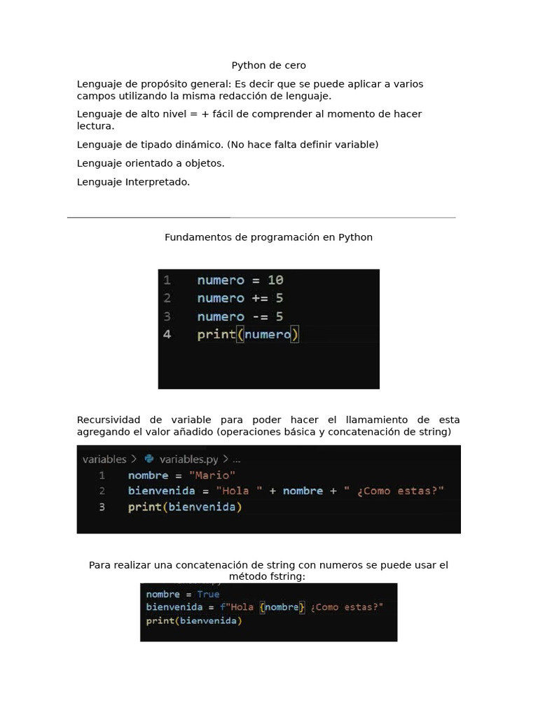 Python Desde Cero Pdf Lenguaje De Programación Python Lenguaje De Programación