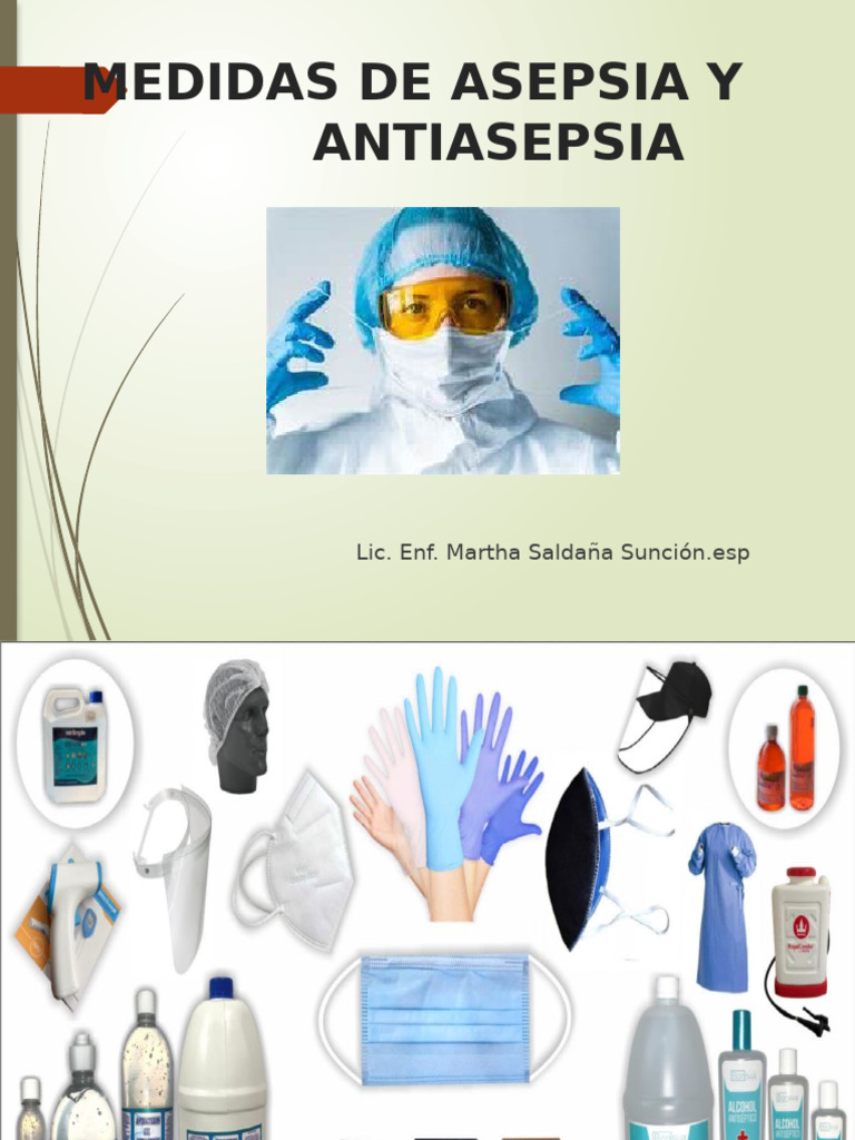 Medidas de Asepsia y Antisepsia en Salud | PDF | Especialidades Medicas