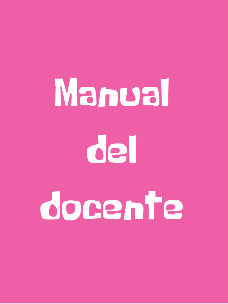 Manual Del Docente Gob Infantil | PDF