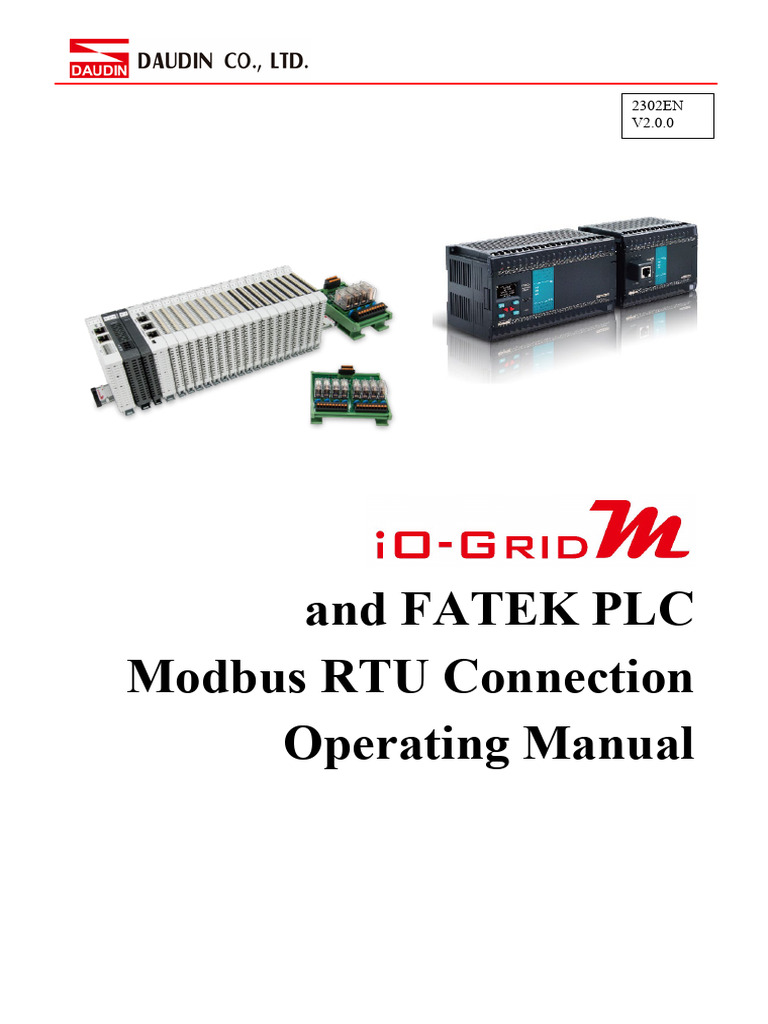 IO-GRID M Modbus RTU Connection Operating Manual (FATEK-PLC) en | PDF | Programmable Logic ...