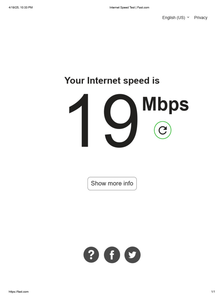 Internet Speed Test | PDF