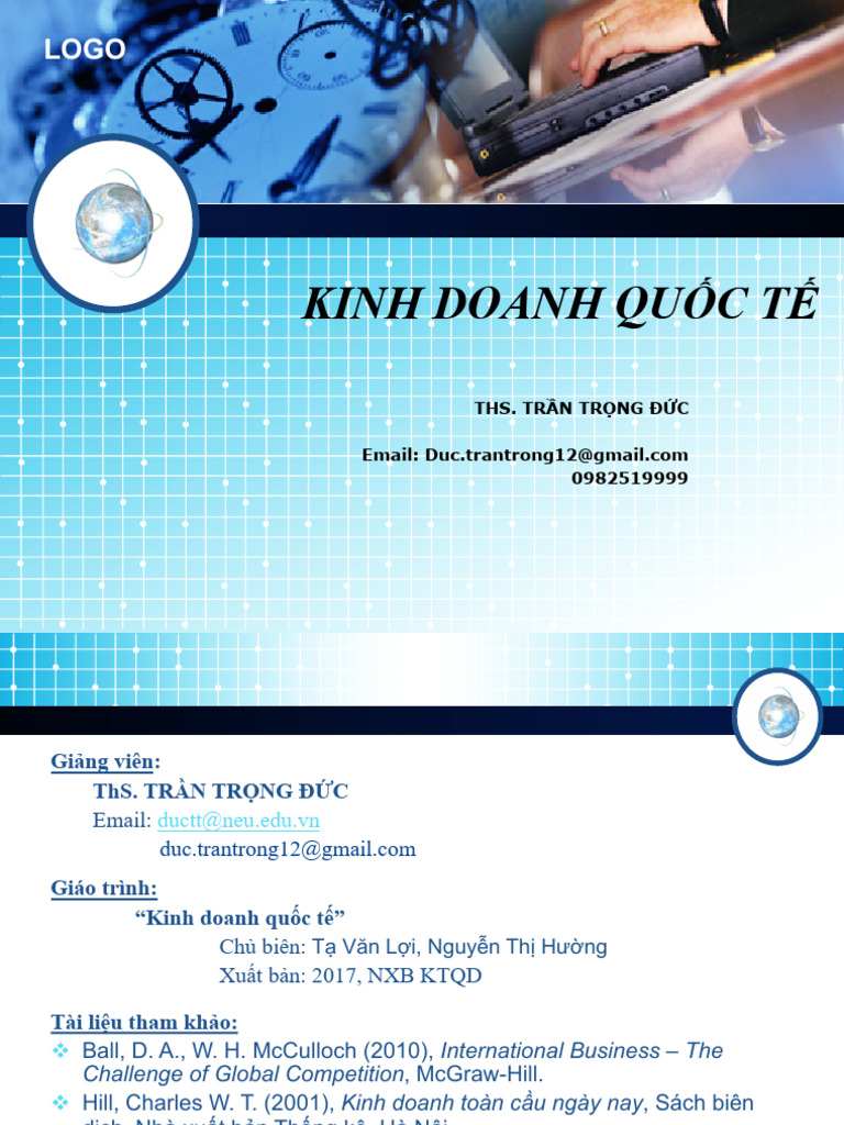 Kinh Doanh Quoc Te Tran Trong Duc Chuong 1 KDQT 2 TC (Cuuduongthancong - Com) | PDF