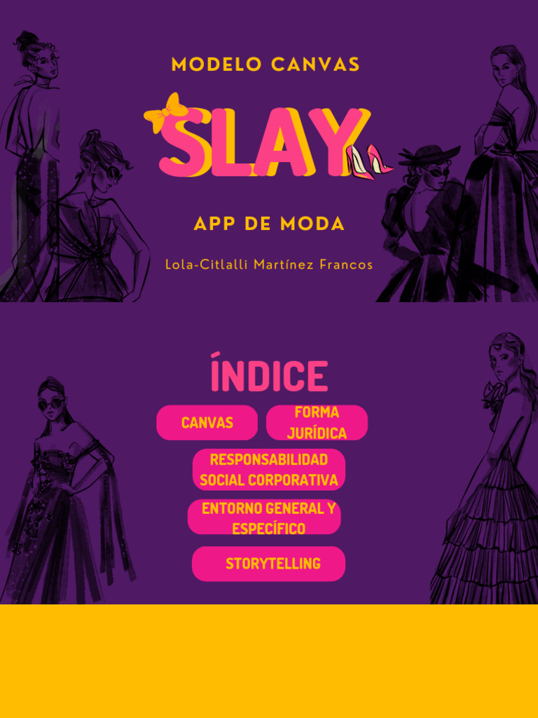 Slay Modelo CANVAS | PDF | Aplicación movil | Moda