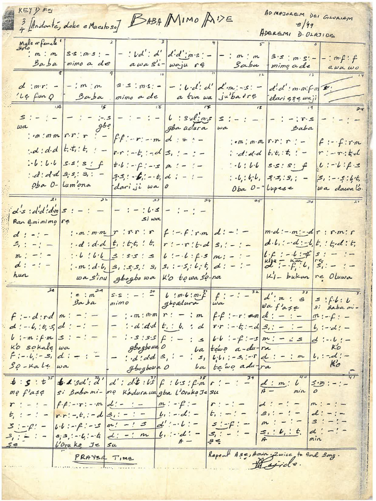Baba Mimo Ade | PDF
