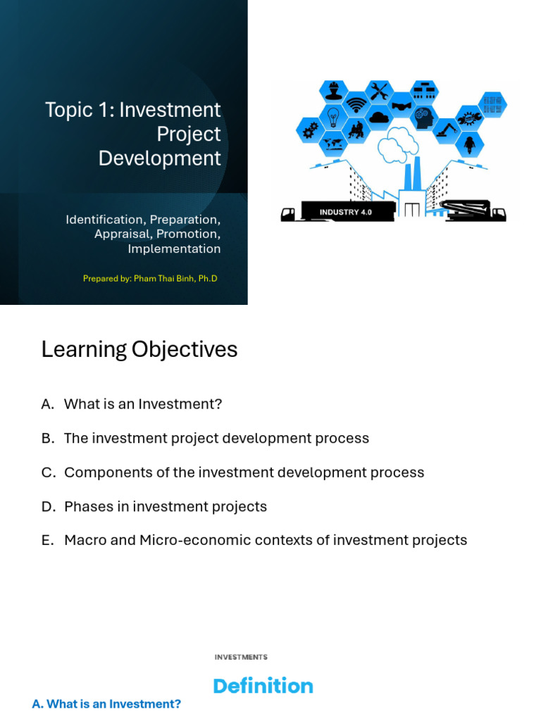 Chapter 1 - Investment Project Development | PDF | Corporate Social ...