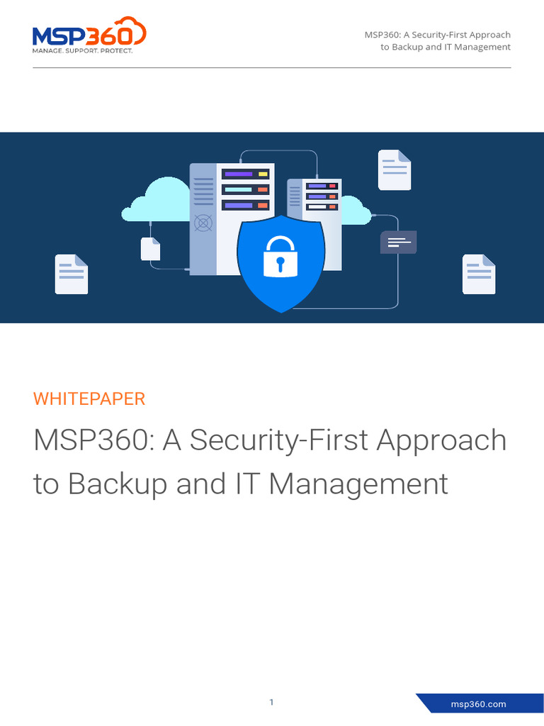 Msp360 a Security First Approach to Backup and It Management | PDF ...