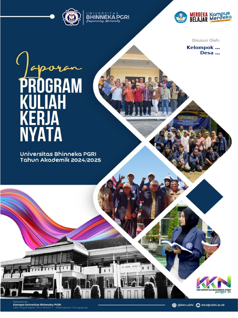 KKN - Template Laporan Akhir Kelompok KKN 2024 | PDF