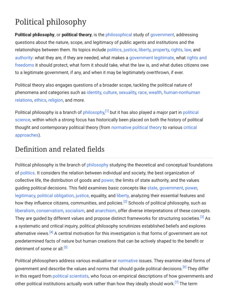 Understanding Political Philosophy | PDF | Political Philosophy ...