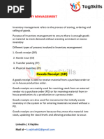SAP Goods Issue Process Overview | PDF | Logistics | Inventory