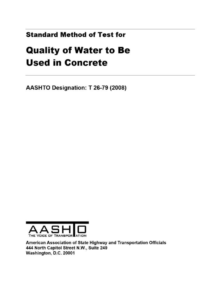 Aashto T26 | PDF