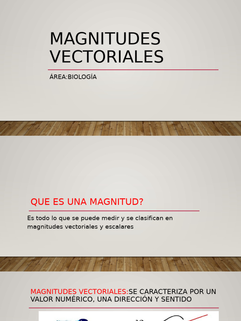 Magnitudes Vectoriales en Biología | PDF