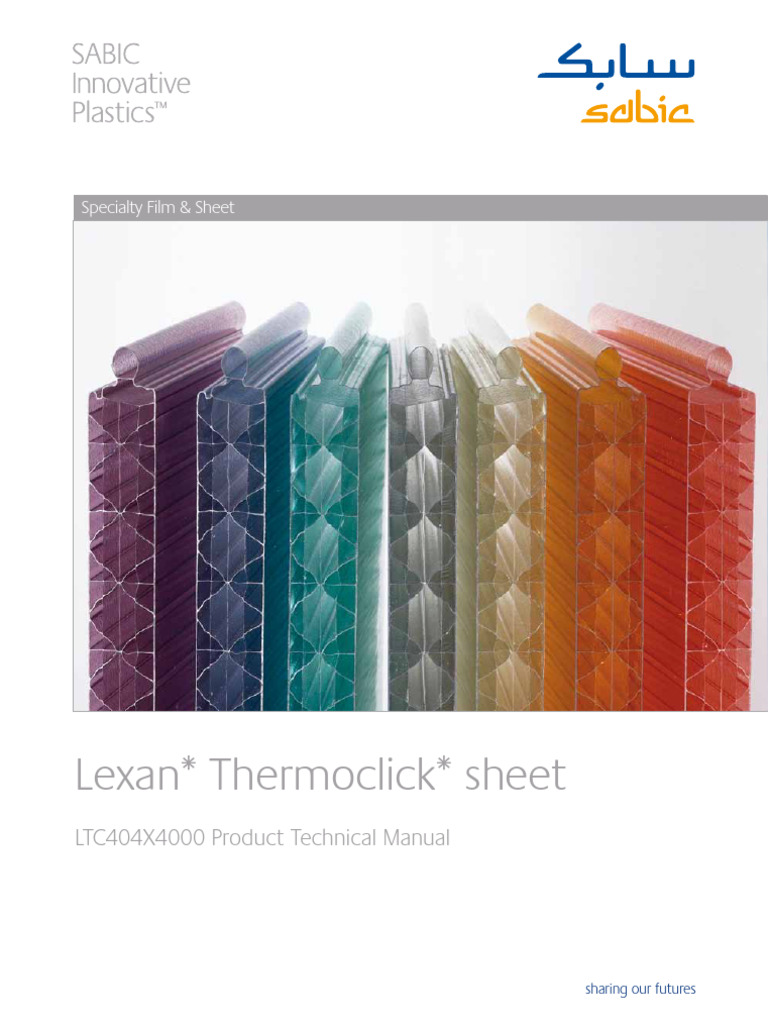 Lexan Thermoclick 40mm - Datasheet | PDF | Snow | Ultraviolet