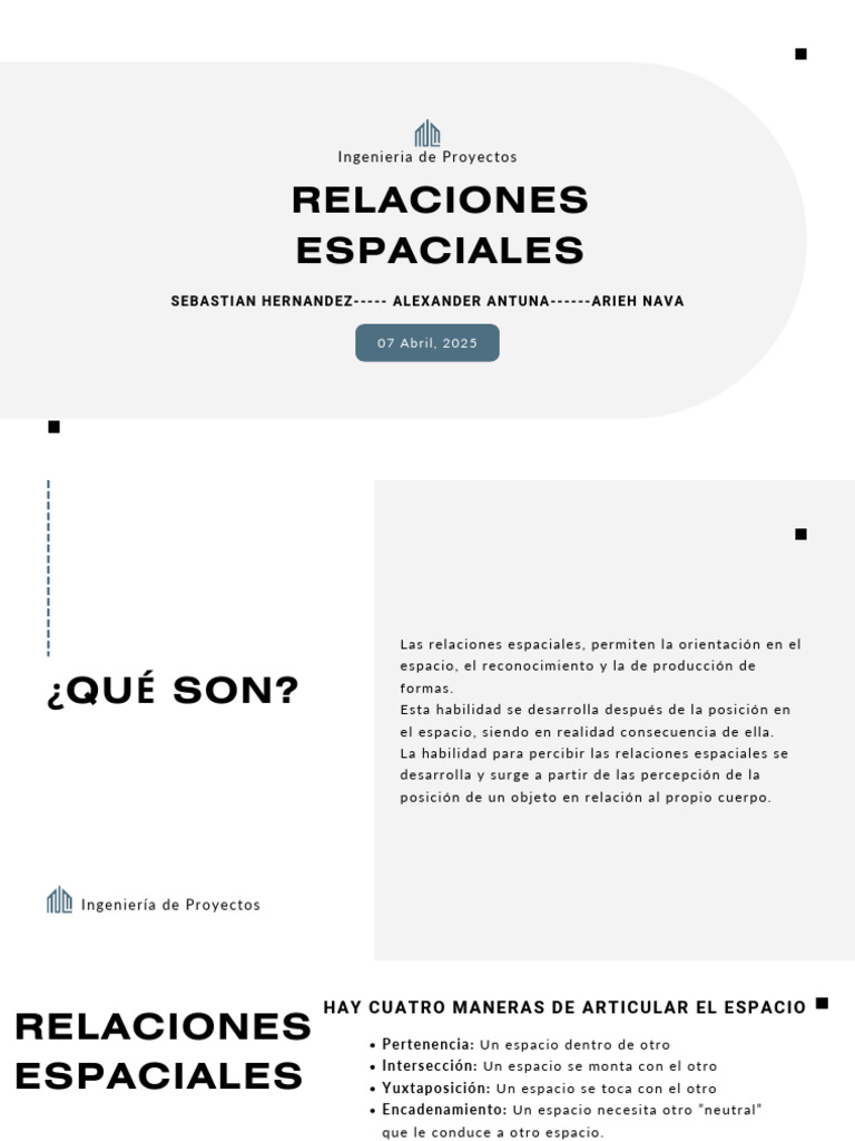 Relaciones Espaciales | PDF