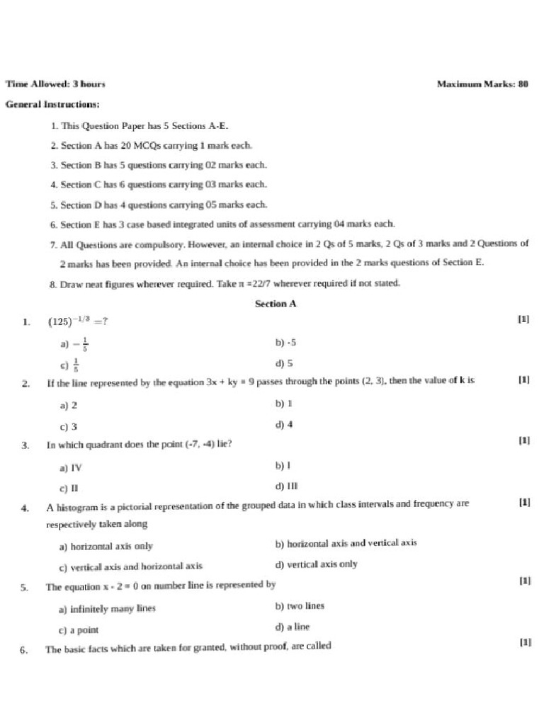 Class - IX Maths Assignment | PDF