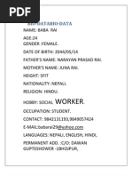 Biodata Format For Marriage | PDF