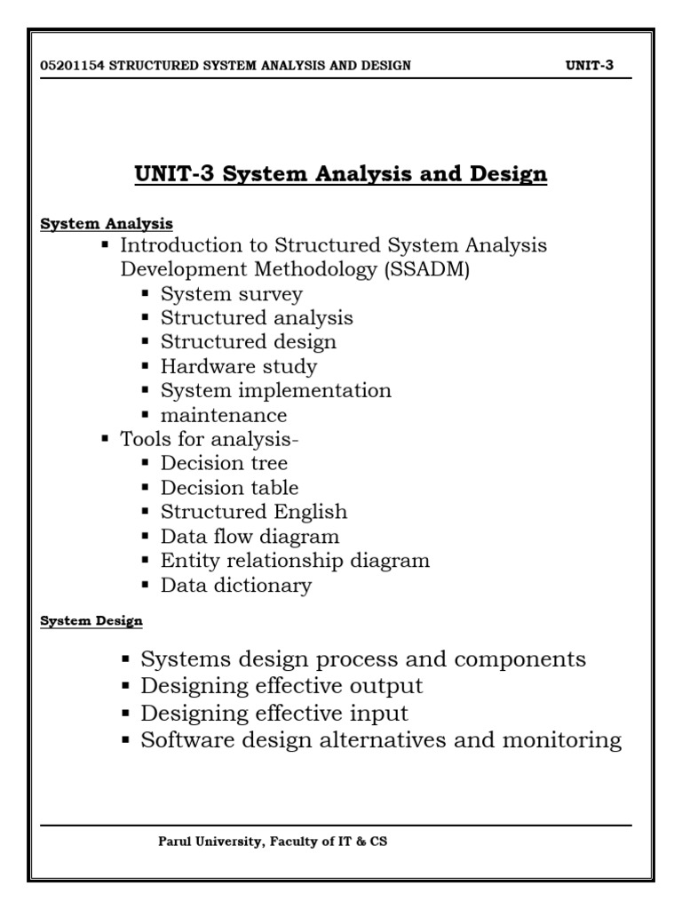 SE-UNIT-3-Structured System Analysis and Design - Notes | PDF ...