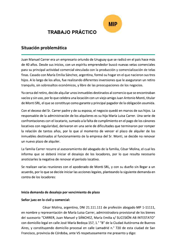 Situación Problematica TP1 | PDF
