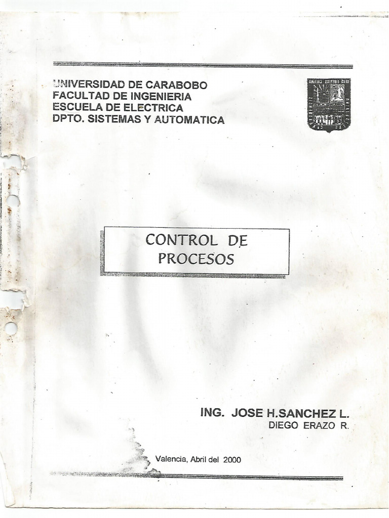 Control de Procesos Cap 1 | PDF