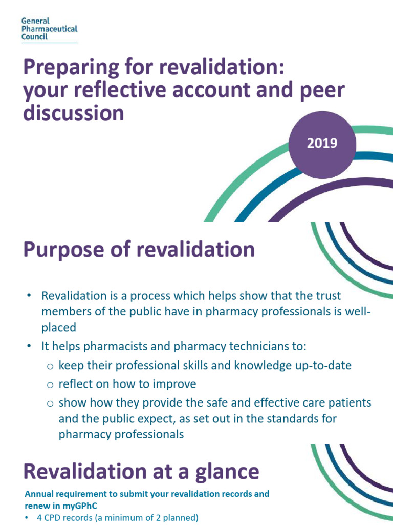 Preparing For Revalidation Reflective Account and Peer Discussion | PDF ...