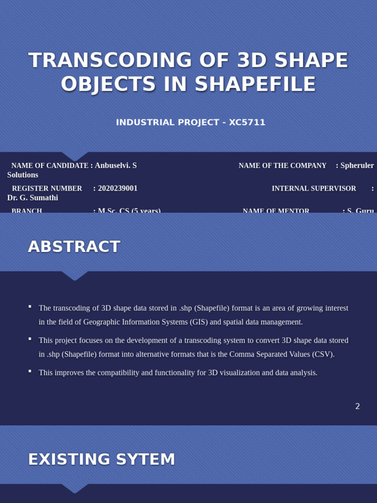 3D Shape Transcoding in Shapefile Format | PDF | Integer (Computer ...