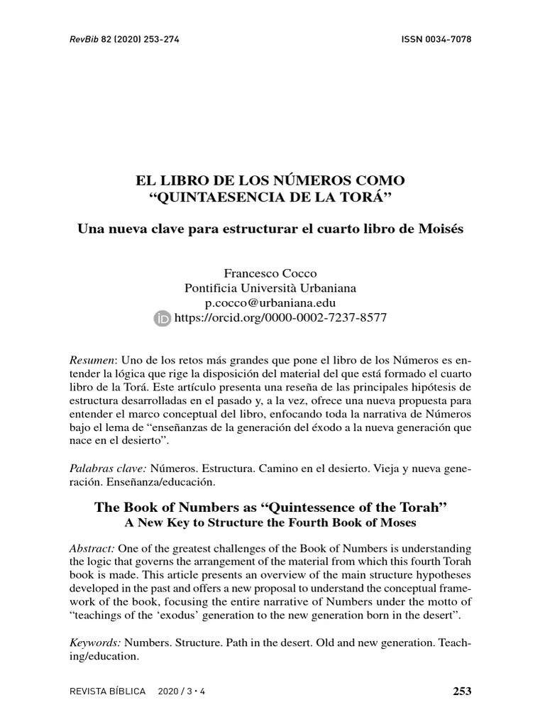 239-Texto Del Artículo-762-1-10-20201124 | PDF | Libro del éxodo | Tora