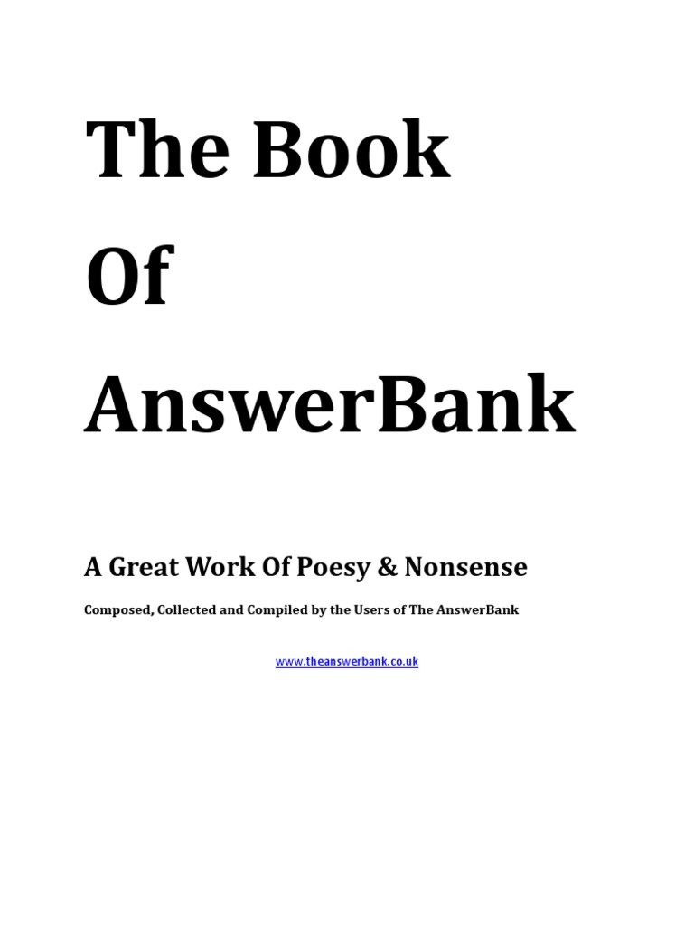 The Book of Answer Bank | PDF | Headgear | Religion And Belief