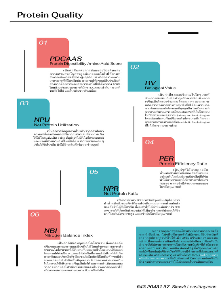 Protein Quality | PDF