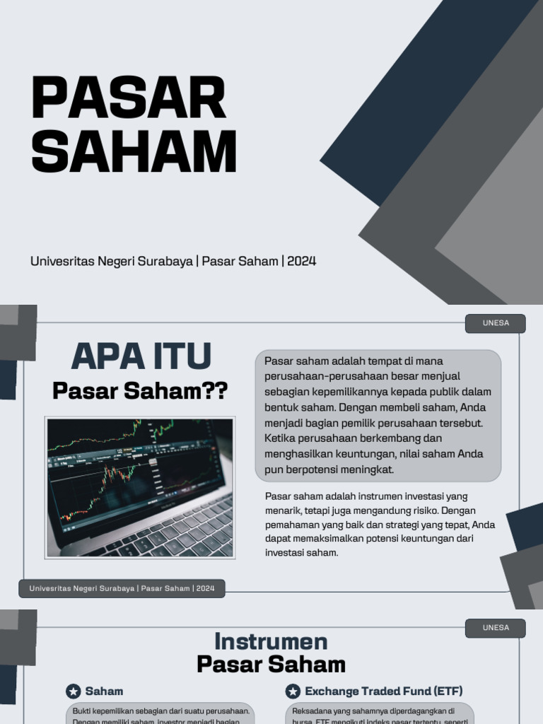 Panduan Investasi Pasar Saham 2024 | PDF